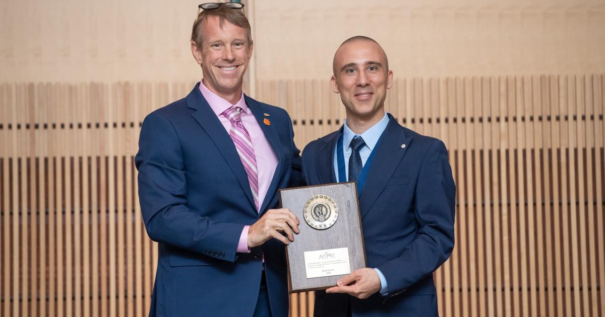 Sencer awarded ASME’s Blackall Machine Tool and Gage Award | College of ...