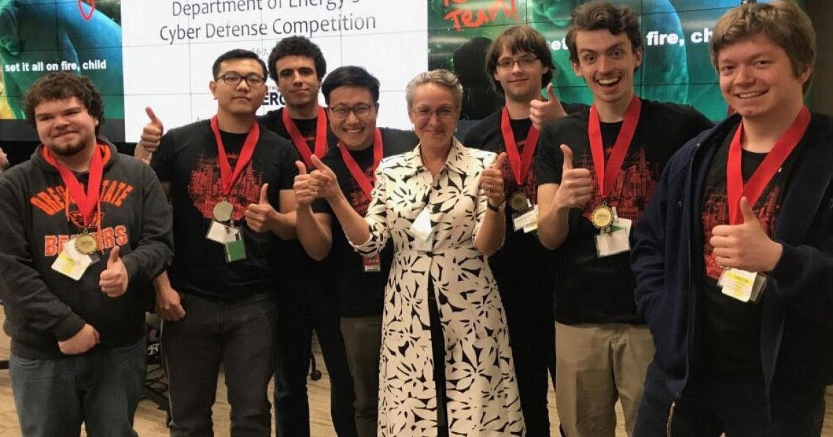 Student team wins regional DOE Cyber Defense Competition | College of ...